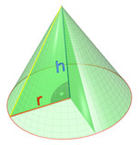 Lateral surface of a Cone Calculator